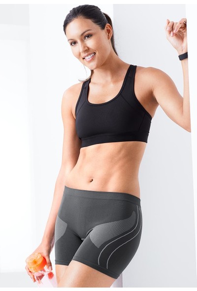 Tchibo Koyu Gri Dryactive Plus Kadın Bisiklet Içliği