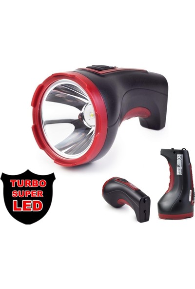 Yopigo Turbo ST - 506 Ultra Güçlü 2 Kademeli 5W+2W LED Şarjlı El Feneri Yopigo Turbo ST - 506 Ultra Güçlü 2 Kademeli 5W+2W LED Şarjlı El Feneri