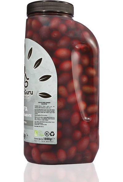 Gaeta Tipi Doğal Fermente Siyah Zeytin 2500 gr Gaeta Tipi Doğal Fermente Siyah Zeytin 2500 gr