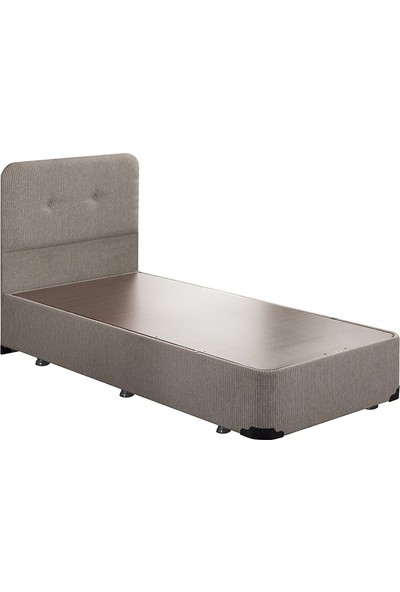 Niron Luna Baza ve Başlık Seti 80x180 cm Tek Kişilik Sağlamlaştırılmış Profil Baza ve Başlık Takımı