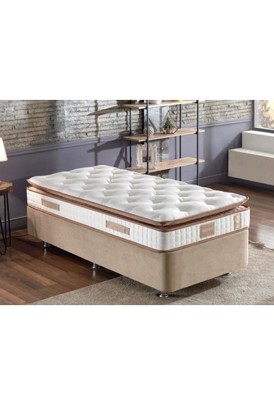 Niron Queen 90x190 cm Tam Ergonomik Pedli Lüks Yatak Tek Kişilik Orta Sert Özel Yatak