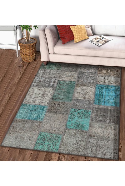 Jungle Halı Patchwork Luxury Şönil Dokuma Kilim