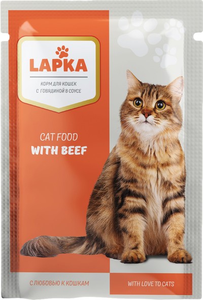 Lapka Cat Food Lapka Biftek Etli Pouch 85 gr