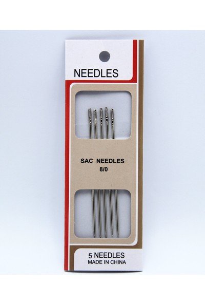 Needles 8/0 7 cm Yorgan Iğnesi 5li
