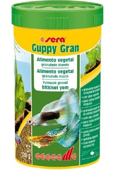 Sera Guppy Gran Özel Lepistes Balık Yemi 250 ml