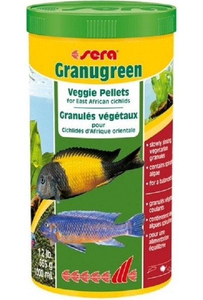Sera Granu Green 1000 ml Bitkisel Balık Yemi Sera Granu Green 1000 ml Bitkisel Balık Yemi