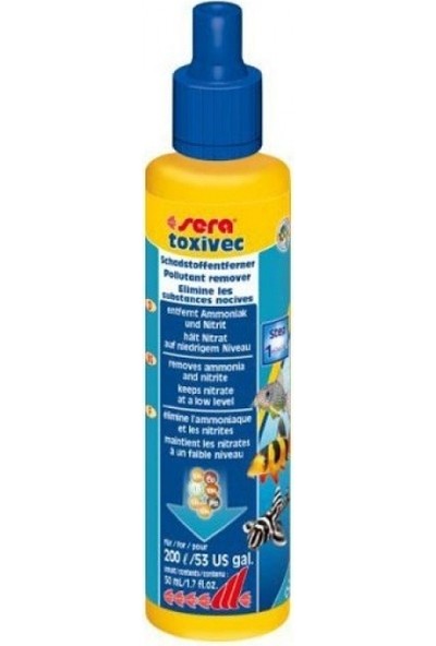 Sera Toxivec Acil Koruma 50 ml Akvaryum Su Düzenleyici Sera Toxivec Acil Koruma 50 ml Akvaryum Su Düzenleyici