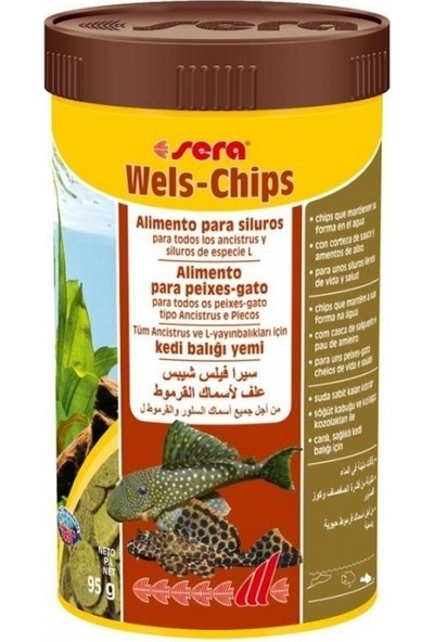 Sera Wels Chips Vatoz Balığı Yemi 250 ml Sera Wels Chips Vatoz Balığı Yemi 250 ml