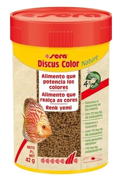 Sera Discus Color Red 100 ml (48 Gr) Discus Balık Yemi Sera Discus Color Red 100 ml (48 Gr) Discus Balık Yemi