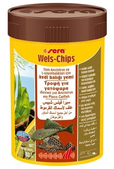 Sera Wels-Chips Vatoz Balığı Yemi 100 ml (38 Gr) Sera Wels-Chips Vatoz Balığı Yemi 100 ml (38 Gr)