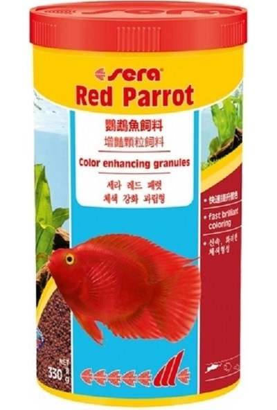 Sera Red Parrot 1000 ml 330 Gram Balık Yemi Sera Red Parrot 1000 ml 330 Gram Balık Yemi