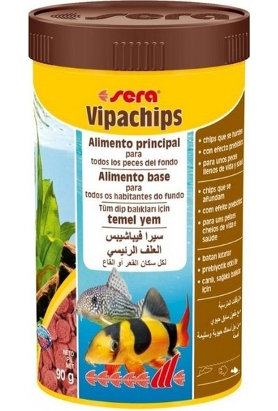 Sera Vipachips Tablet Vatoz Balığı Yemi 250 ml Sera Vipachips Tablet Vatoz Balığı Yemi 250 ml