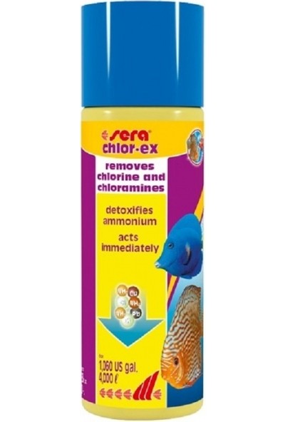 Sera Chlor Ex Akvaryumlar Için Klor Giderici 100 ml Sera Chlor Ex Akvaryumlar Için Klor Giderici 100 ml