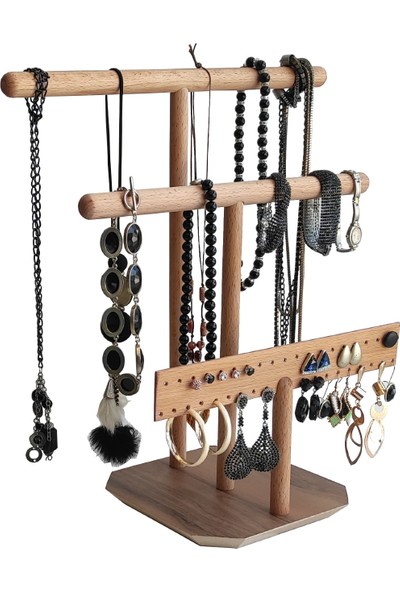Uldemart Ahşap Takı Standı 45 cm Küpe Kolye Bileklik Takı Standı. Takı Düzenleyici Organizer Uldemart Ahşap Takı Standı 45 cm Küpe Kolye Bileklik Takı Standı. Takı Düzenleyici Organizer