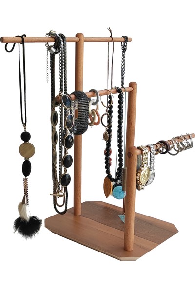 Uldemart Ahşap Takı Standı 40 cm Küpe Kolye Bileklik Takı Standı. Takı Düzenleyici Organizer Uldemart Ahşap Takı Standı 40 cm Küpe Kolye Bileklik Takı Standı. Takı Düzenleyici Organizer