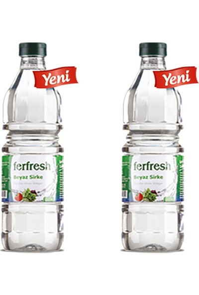 Ferfresh Beyaz Sirke 1 lt Pet Şişe 2 Adet