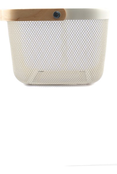 Chima Home Metal Beyaz Sepet