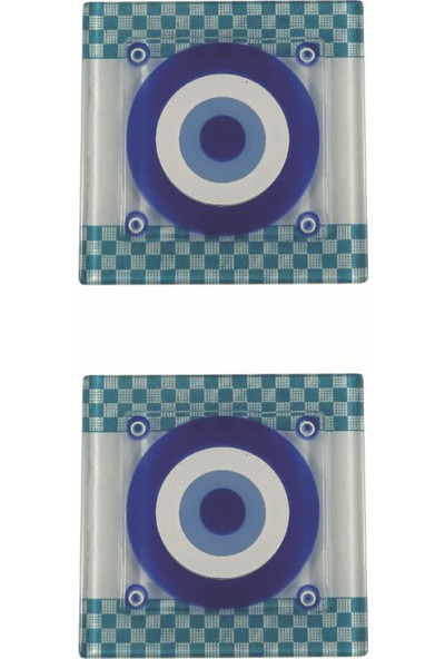 Hellove Cam Banyo Gider Kapak Süsü 2 Adet Cam Gider Kapağı 10X10 cm Nazar Boncuğu Hellove Cam Banyo Gider Kapak Süsü 2 Adet Cam Gider Kapağı 10X10 cm Nazar Boncuğu