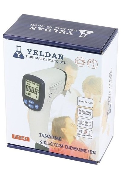 Yeldan Temassız Ateş Ölçer (Kızılötesi Termometre) Yeldan Temassız Ateş Ölçer (Kızılötesi Termometre)