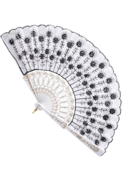 Araget Yelpaze Kumaş Üstü Pullu Bride Kına Gelin