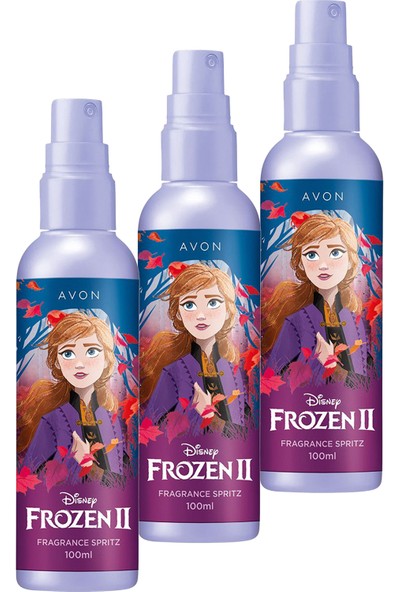Avon Disney Frozen Iı Parfümlü Vücut Spreyi 100 Ml. Üçlü Set