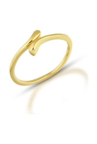 Neşe Design 18 Ayar Altın Kaplama Yüzük AG925