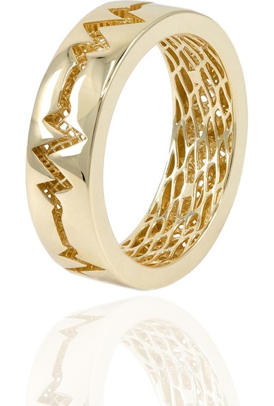 Myra Gold Kalp Atışı Detayli Tamtur Altın Yüzük Myra Gold Kalp Atışı Detayli Tamtur Altın Yüzük