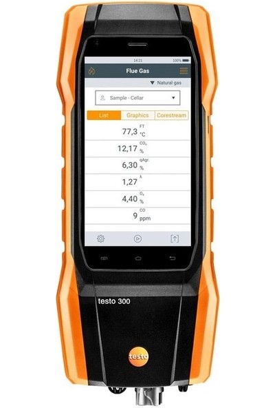 Testo 300 Baca Gaz Analiz Cihazı (Akıllı Dokunmatik Ekran) Testo 300 Baca Gaz Analiz Cihazı (Akıllı Dokunmatik Ekran)