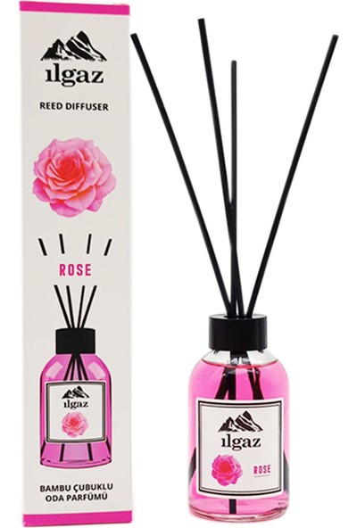 Ilgaz Gül Oda Kokusu Rose Homme Parfum 110 ml Bambu Çubuklu Dinlendirici Gül Çiçeği Oda Parfümü Ilgaz Gül Oda Kokusu Rose Homme Parfum 110 ml Bambu Çubuklu Dinlendirici Gül Çiçeği Oda Parfümü