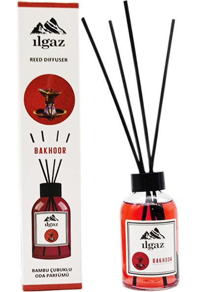 Ilgaz Reed Dıffuser Bakhoor Bambu Çubuklu Oda Kokusu 110ML Arabic Oda Parfümü