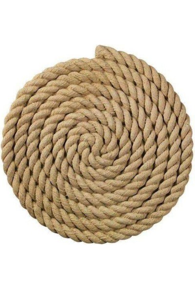 Diğer 12 mm Jüt Halat 10 Metre - Bükümlü - Kendir Halat - Kanaviçe