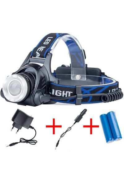 Azemax 6000 Lümen Profesyonel Su Geçirmez Şarjlı Kafa Feneri