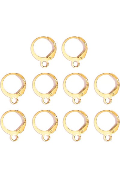 Subu Takı Altın Kaplama Ay Kanca Küpe Kancası 10 Adet 5 Çift Subu Takı Altın Kaplama Ay Kanca Küpe Kancası 10 Adet 5 Çift