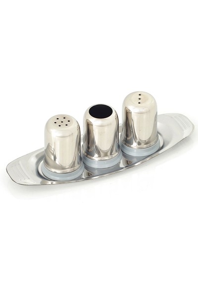 Omnipazar Küçük Boy Gondol Tuzluk Takımı Paslanmaz Çelik 22292