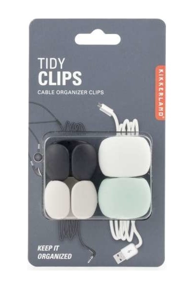 Kikkerland Tıdy Clıps Kablo Toparlayıcı Klips Seti Kikkerland Tıdy Clıps Kablo Toparlayıcı Klips Seti