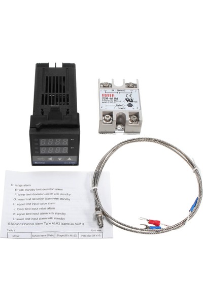 Beauty Life Dijital LCD Pıd REX-C100 Sıcaklık Kontrol Seti + K (Yurt Dışından) Beauty Life Dijital LCD Pıd REX-C100 Sıcaklık Kontrol Seti + K (Yurt Dışından)