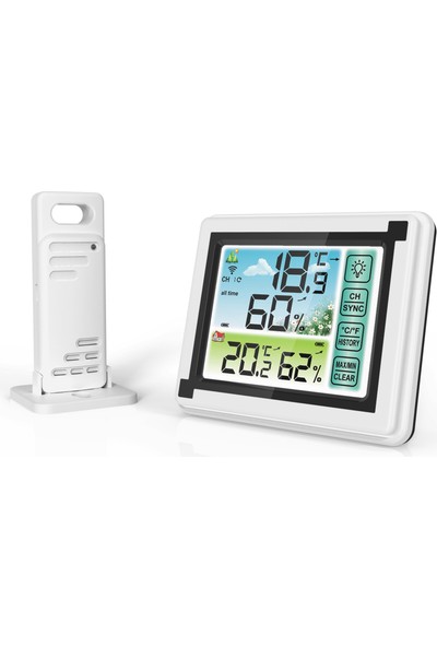 Beauty Life Kapalı Açık Kablosuz Termohigrometre Sıcaklık Nem İzleme (Yurt Dışından) Beauty Life Kapalı Açık Kablosuz Termohigrometre Sıcaklık Nem İzleme (Yurt Dışından)
