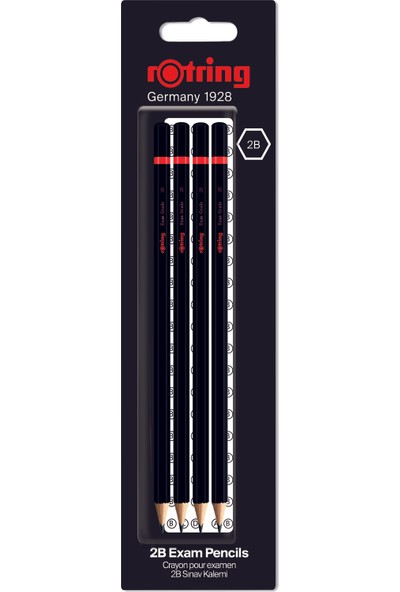 Rotring 2b Sınav Kurşun Kalemi 4'lü