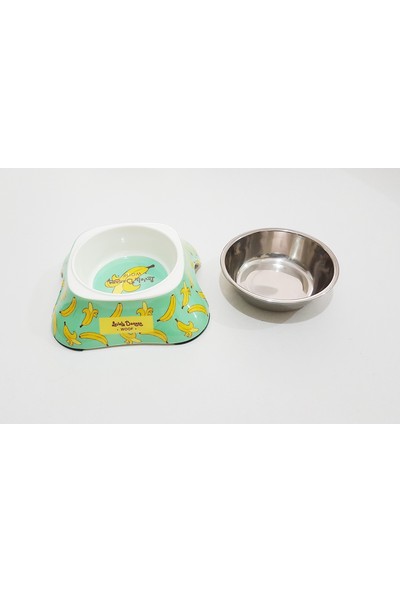 Bobo Kedi Köpek Melamin Mama Su Kabı 150 ml Banana
