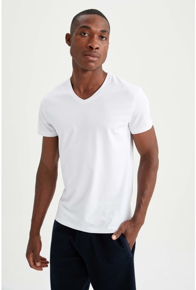 Defacto V Yaka Basic Kısa Kollu Fanila L4884AZ21SP