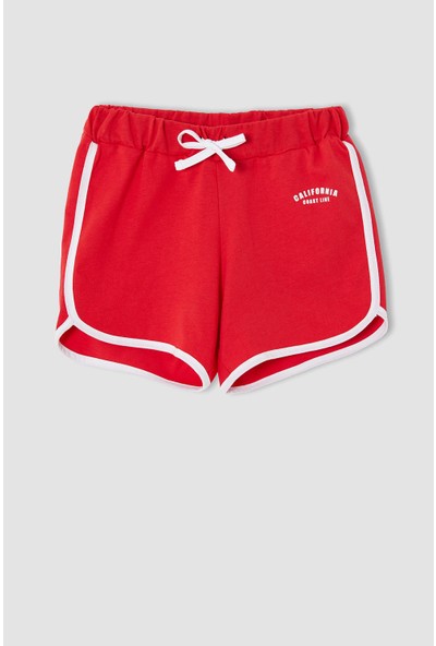 Defacto Kız Çocuk Baskılı Esnek Belli Şort V6940A621HS