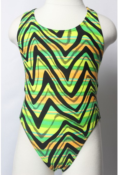 Sude Ayl Kız Çocuk Siyah Çizgili Desenli Yüzücü Model Empirme Mayo 137-212 Sude Ayl Kız Çocuk Siyah Çizgili Desenli Yüzücü Model Empirme Mayo 137-212