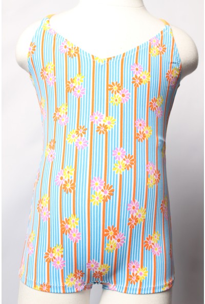 Sude Ayl Kız Çocuk A.mavi Çizgili Çiçek Desenli Şortlu Askılı Empirme Mayo 123-52 Sude Ayl Kız Çocuk A.mavi Çizgili Çiçek Desenli Şortlu Askılı Empirme Mayo 123-52