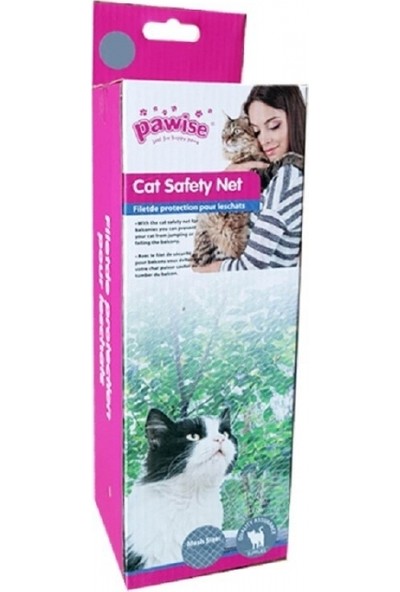 Pawise 28405-PAWISE Balkon Kedi Koruma Şeffaf Ağ 8x3 mt