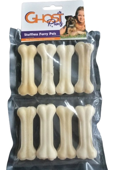 Ghost Paws Küçük Irk ve Yavru Pres Kemik 7 cm Xs Boy 8'li Paket Beyaz Ghost Paws Küçük Irk ve Yavru Pres Kemik 7 cm Xs Boy 8'li Paket Beyaz