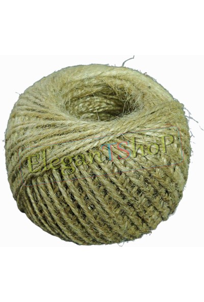 Elegantshop Jut (Jüt) Ipi, Kırnap, Halat, Hasır Ip, Doğal, Naturel Renk 100GR Elegantshop Jut (Jüt) Ipi, Kırnap, Halat, Hasır Ip, Doğal, Naturel Renk 100GR