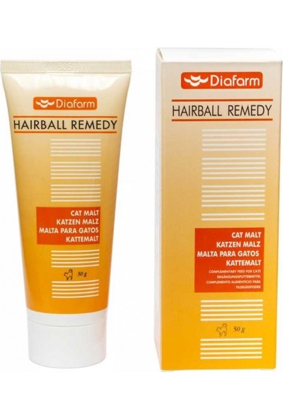 Diafarm Hairball Tüy Yumağı ve Sindirim Sağlığı Kedi Macunu 100 gr