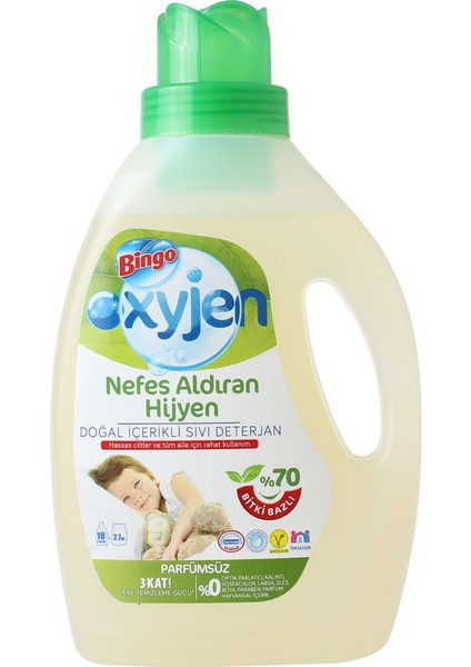 Bingo Oxyjen Sıvı Deterjan Parfümsüz 1170 ml Fiyatı