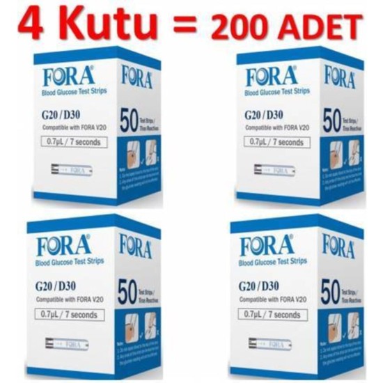 Fora G20 Şeker Strip x 4 Kutu Fiyatı - Taksit Seçenekleri