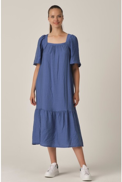 Alexandergardı Kare Yaka Elbise (B21-422)